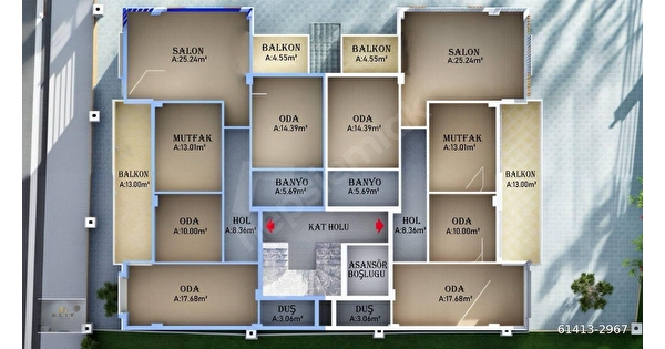 BAYIR MAHALESİ 3+1DAİRE % 50 PEŞİNLE TAKAS OLUR 61413-2967 | hepsiemlak