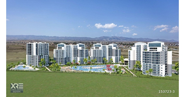 KIBRIS, İSKELE'DE EDELWEİSS HOLIDAY RESIDENCE SATILIK 4+1 DAİRE 153723 ...