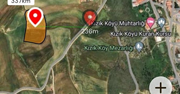 AKYURT'TA KIZIK MAH'DE 800m2 TAPULU KDVli YATIRIMLIK ARSA 94732-401 | hepsiemlak
