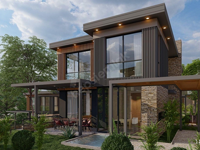 Ümraniye Parsellerde Orman Manzaralı Satılık Havuzlu Tripleks 5+1 Villa