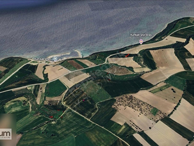 Çanakkale Merkez Kum Kale Limanının Yanı Deniz Manzaralı Tarla