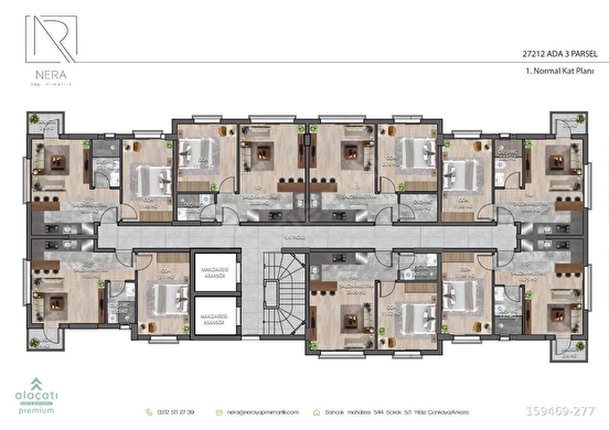 ALAÇATI PREMIUM'DAN ANA CADDE ÜZERİ UYGUN FİYATLI FIRSAT 1+1 159469-277 ...