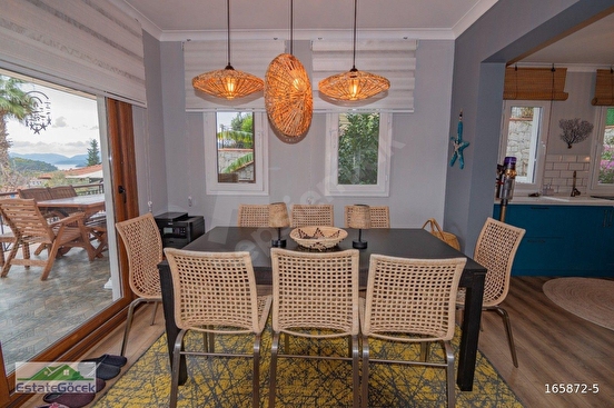 GÖCEK'DE SİTE İÇERİSİNDE SATILIK 4+1 DENİZ MANZARALI VİLLA 165872-5 ...